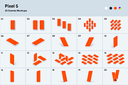 Pixel 5 - 20 Clay Mockups Scenes, an iPhone Mockup by Asylab