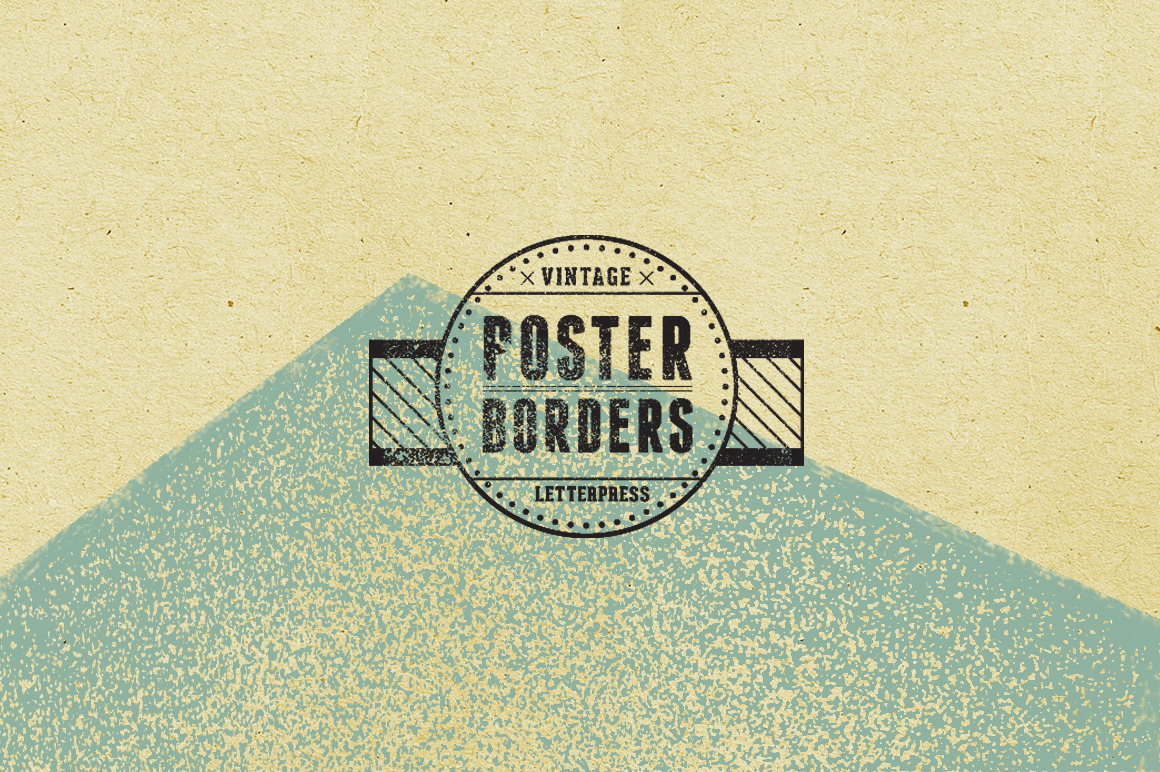 Vintage Poster Borders Texture Pack, a Texture Graphic by Go Media's ...