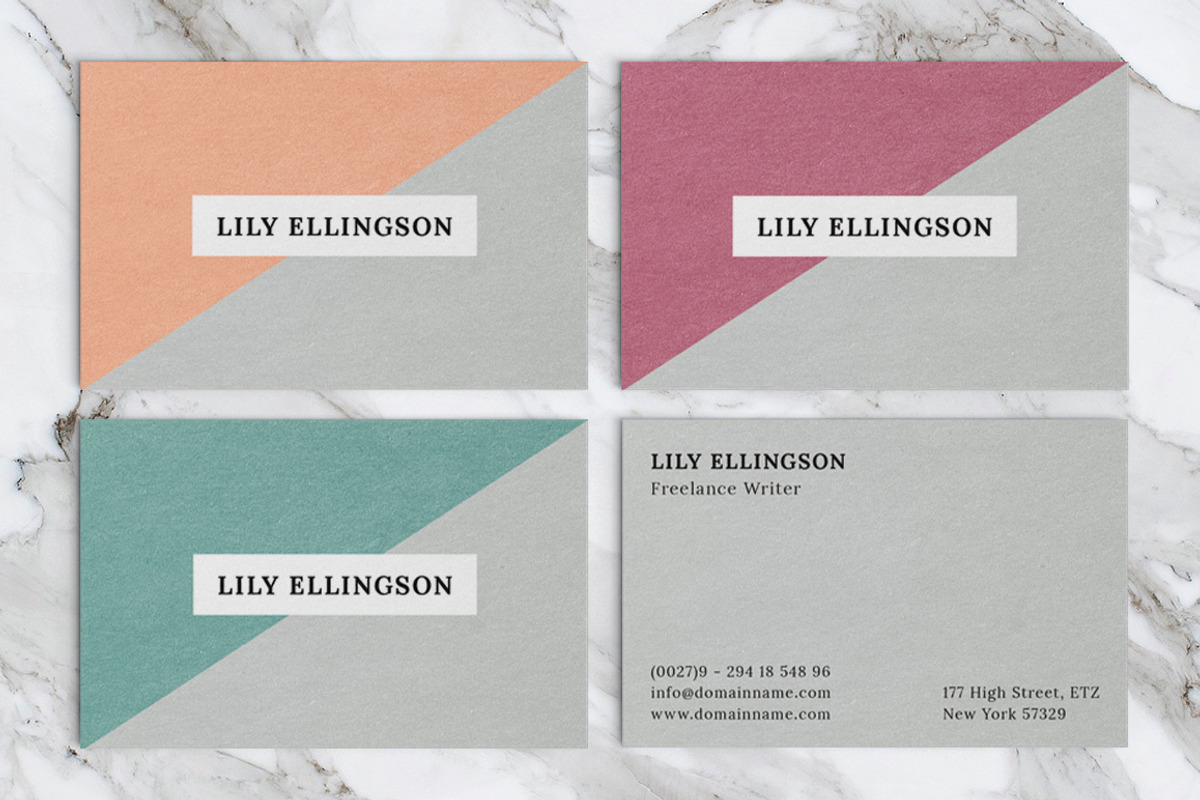 Lily Business Card, a Business Card Template by Stay Studio