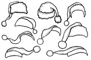 doodle hats Santa Claus, an Object Graphic by IllustrationArtShop