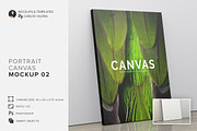 Portrait Canvas Ratio 4x5 Mockup 02, a Print Template by Mockups by ...