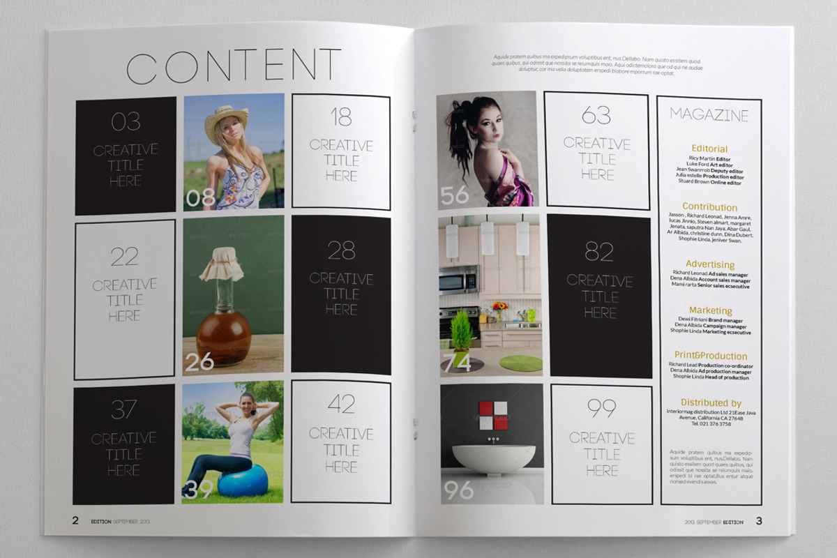 Simply Magazine Template, a Magazine Template by DesignCorner