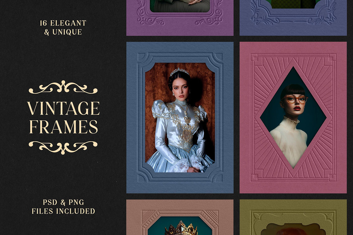 Vintage Elegant Frames Collection, an Object Graphic by Design Squad