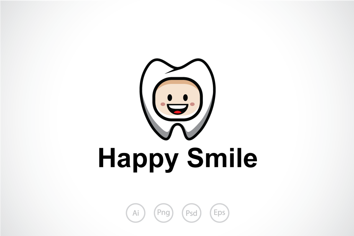 Happy Smile Logo Template, a Branding & Logo Template by Heavtryq Design