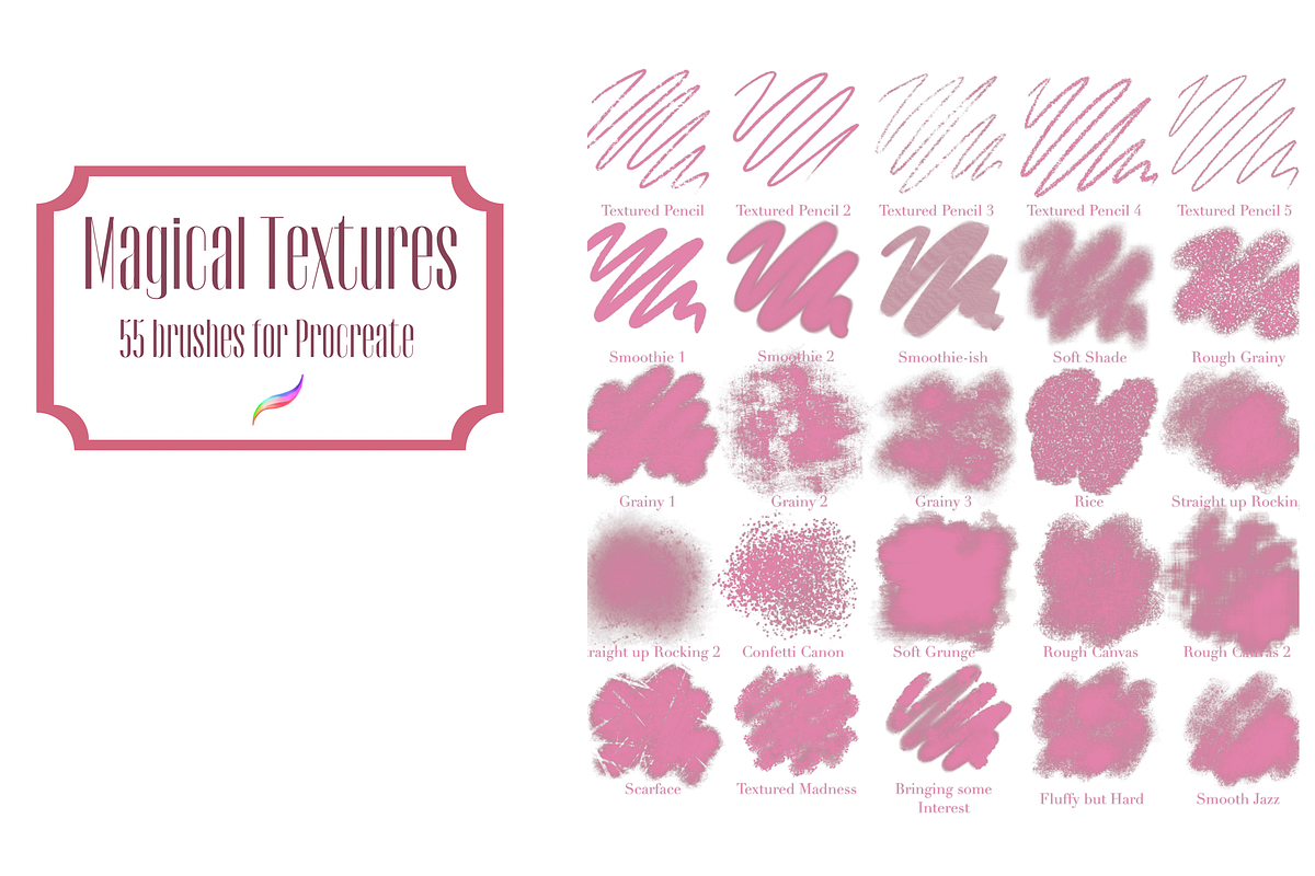 Magical Textures, procreate brushes, a Brush Add-On by MissPerfectKaos