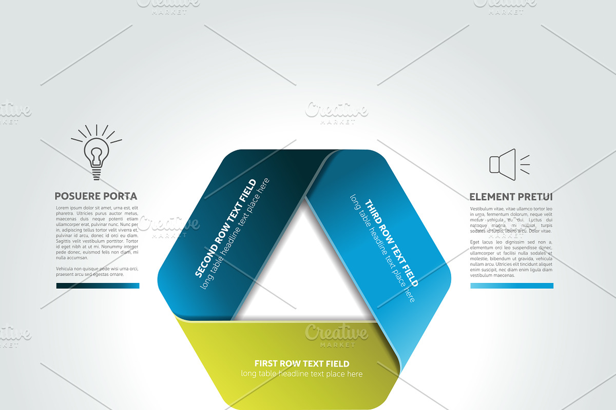 Triangle infographic, chart, scheme., a Background Graphic by VectorAN