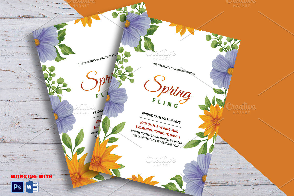 spring fling invitation