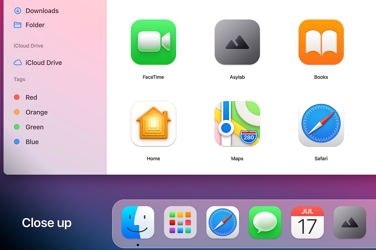 Desktop OS Icon Template Mockup - PSD | icon template psd, mac os ...