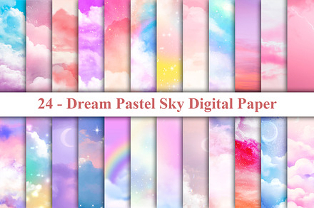 Dreamscapes Digital Paper | Texture Illustrations ~ Creative Market