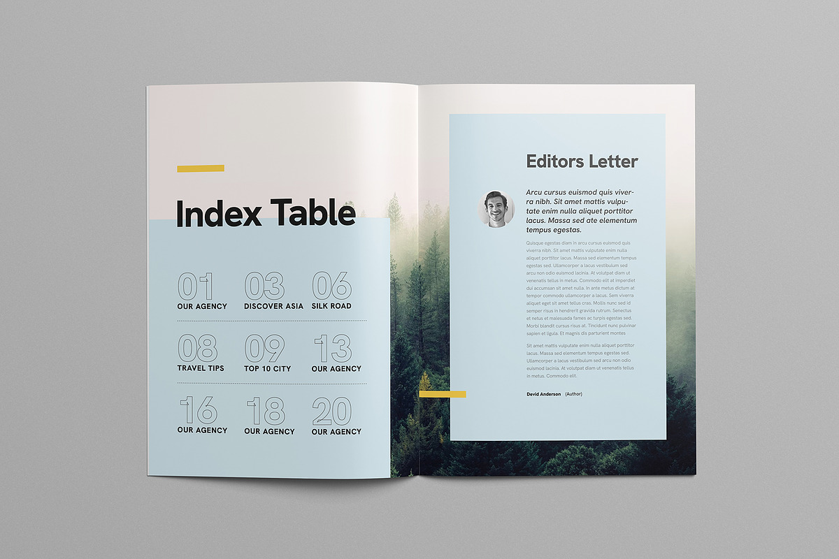 Travel Magazine | CANVA & INDD, a Magazine Template by Pixelpick