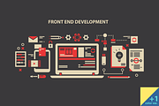 Front and development, an Object Illustration by Kit8.net