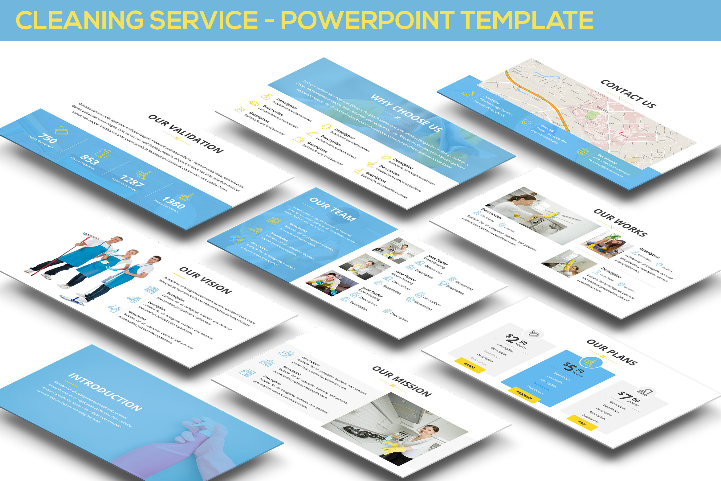 Cleaning Service Powerpoint Template, a Presentation Template by ...