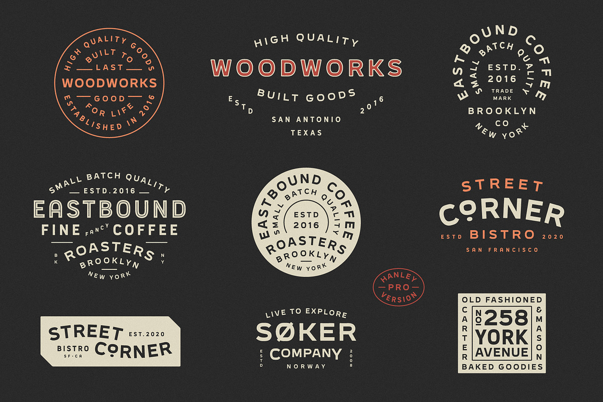 Hanley Pro Font Collection