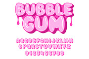 Bubble Gum font, an Icon by Volyk