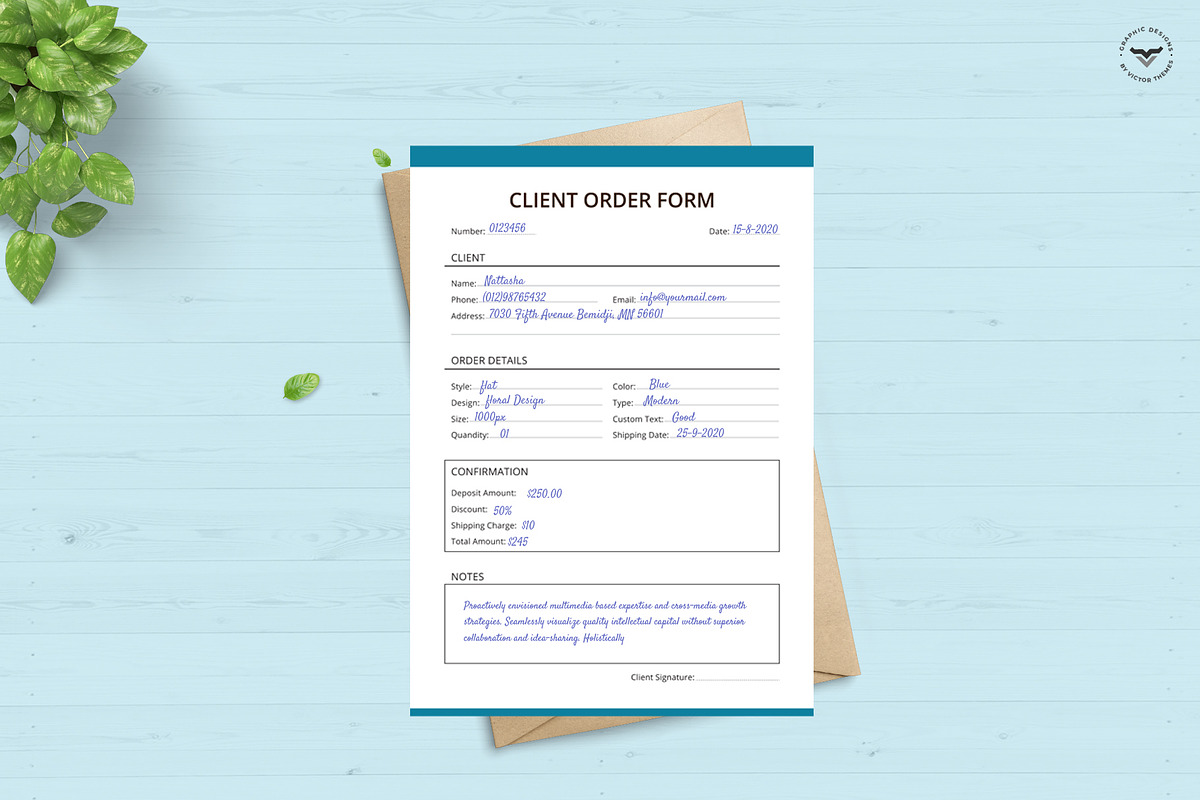 Ultimate Client Worksheet Planner, a Stationery Template by ...