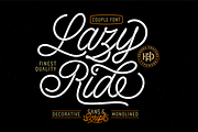 Lazy Ride - Script & Sans, a Script Font by Hendra Pratama