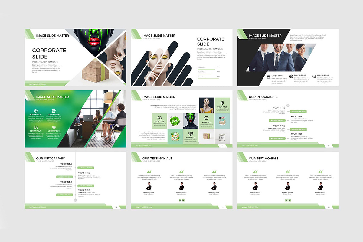 Corporate Slide Template, a Presentation Template by Slides-Store