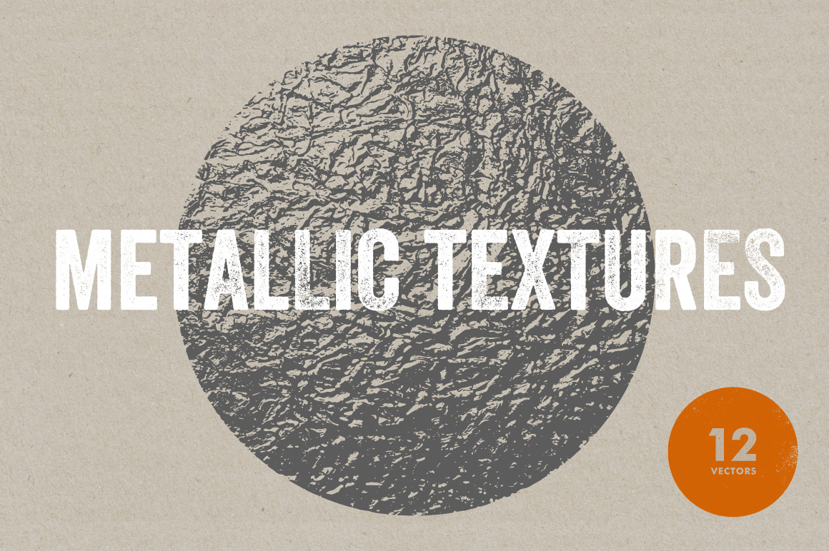 Metallic Textures - 12 Vectors, a Texture Graphic by Offset | Creative ...