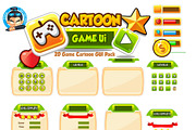 Cartoon Game Ui Set 06, an Illustration by DionArtworks