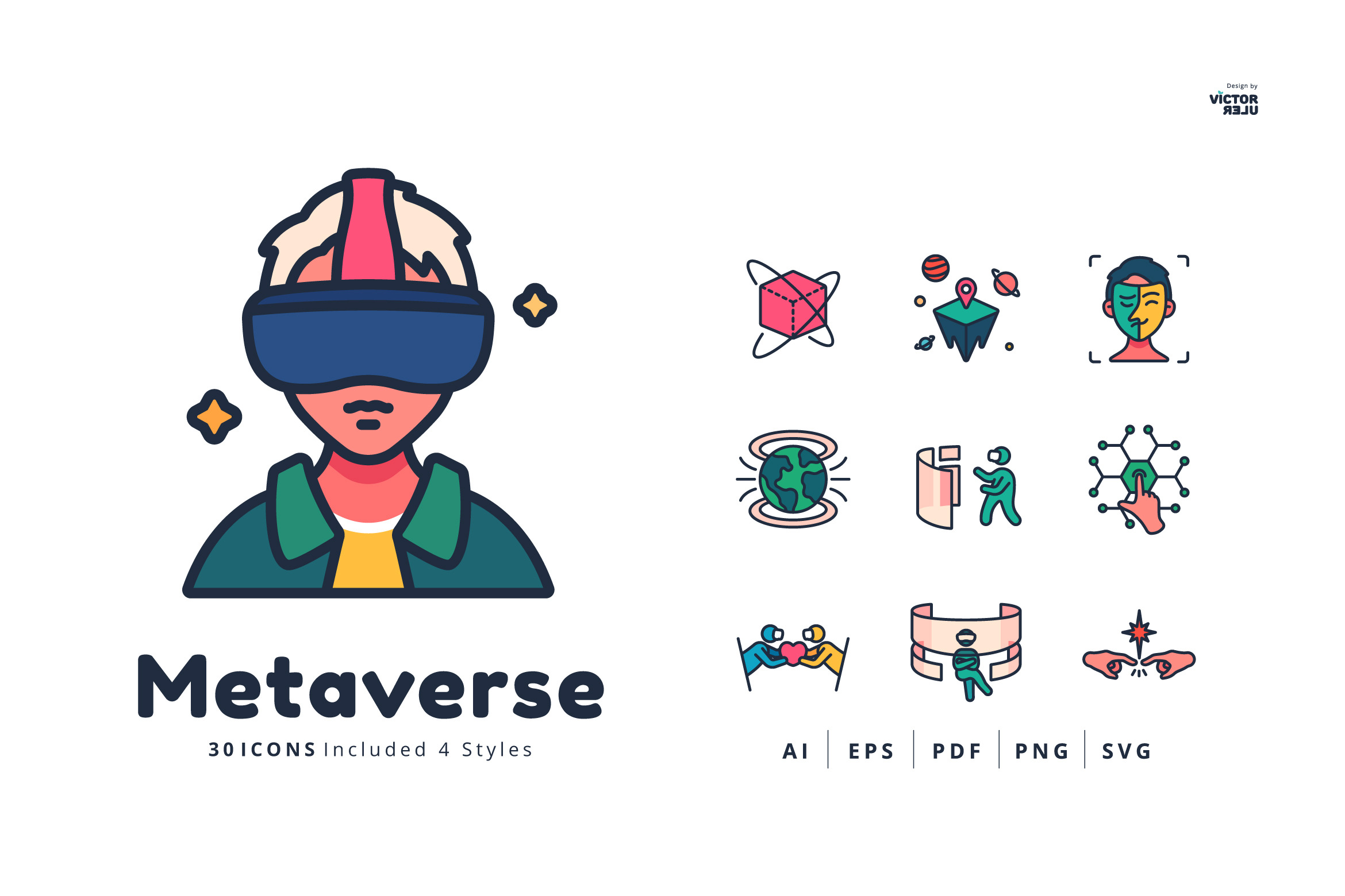 30 Metaverse Icons, an Icon by Victoruler