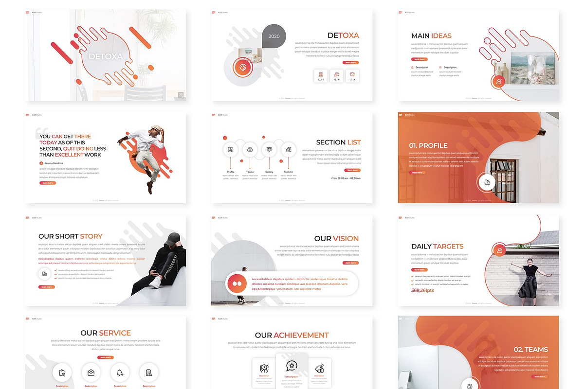 Detoxa - Powerpoint Template, a Presentation Template by AQR Studio ...