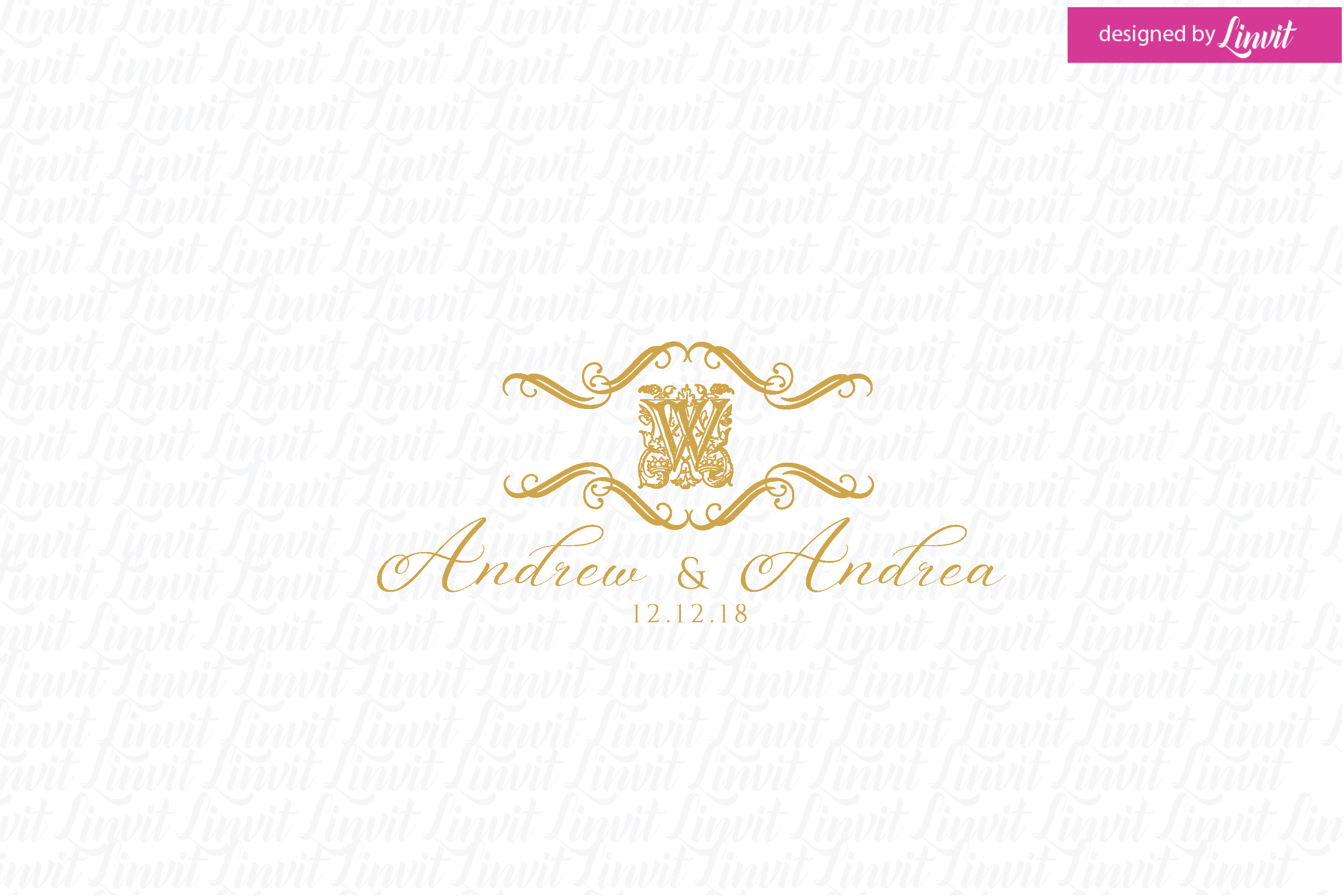 Simple Wedding Logo, a Branding & Logo Template by LinvitInstant ...
