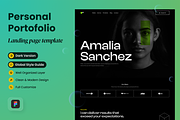 Sanchez - Portofolio Landing Page, a Landing Page Template by SLAB! Design