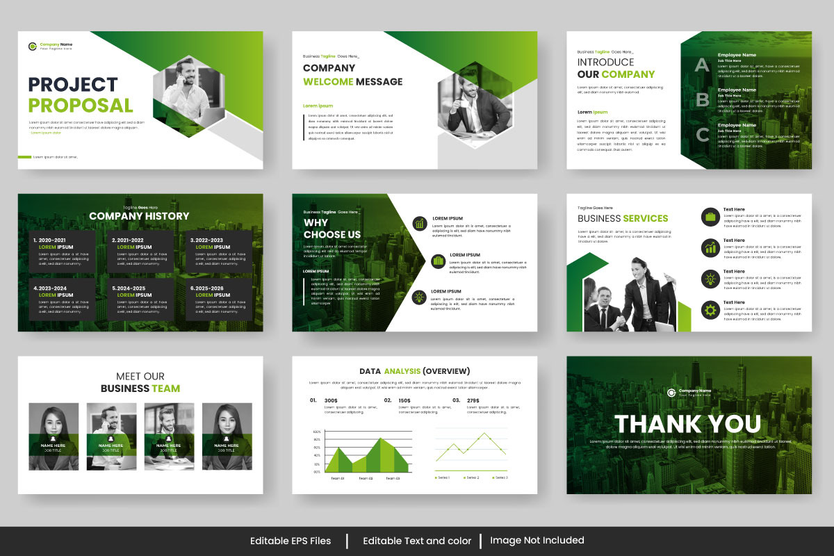 Presentation template design, a Presentation Template by Tanuart