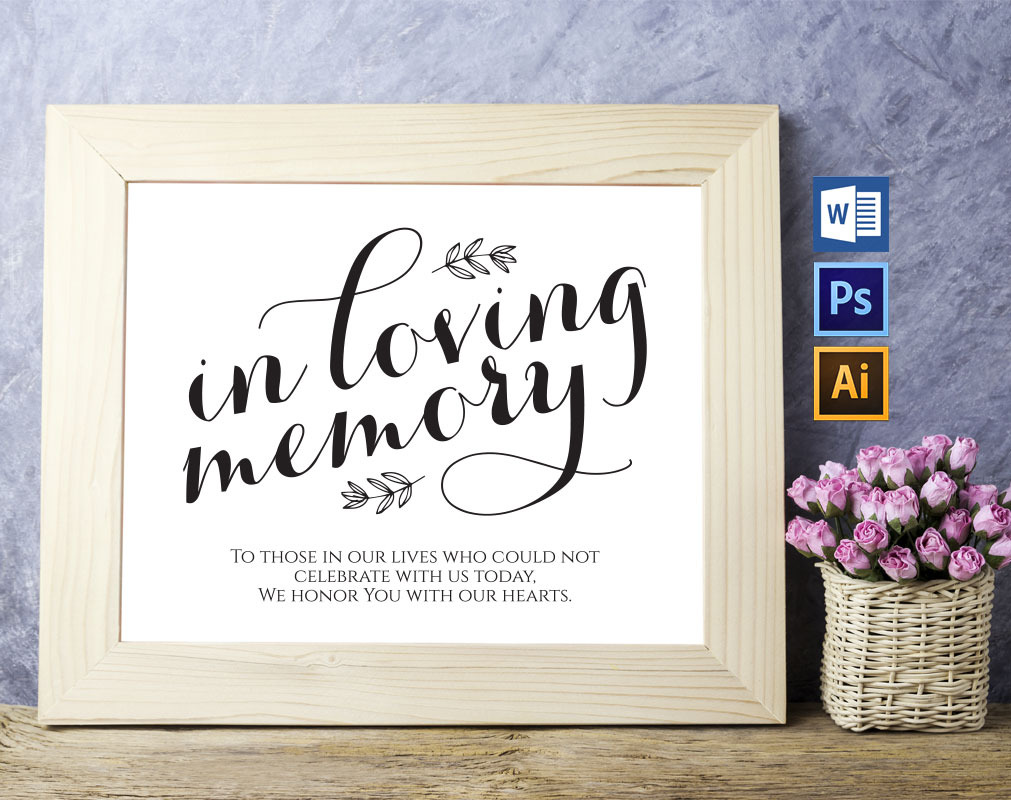 In Loving Memory SHR273, an Invitation Template by Shafura_Wedding