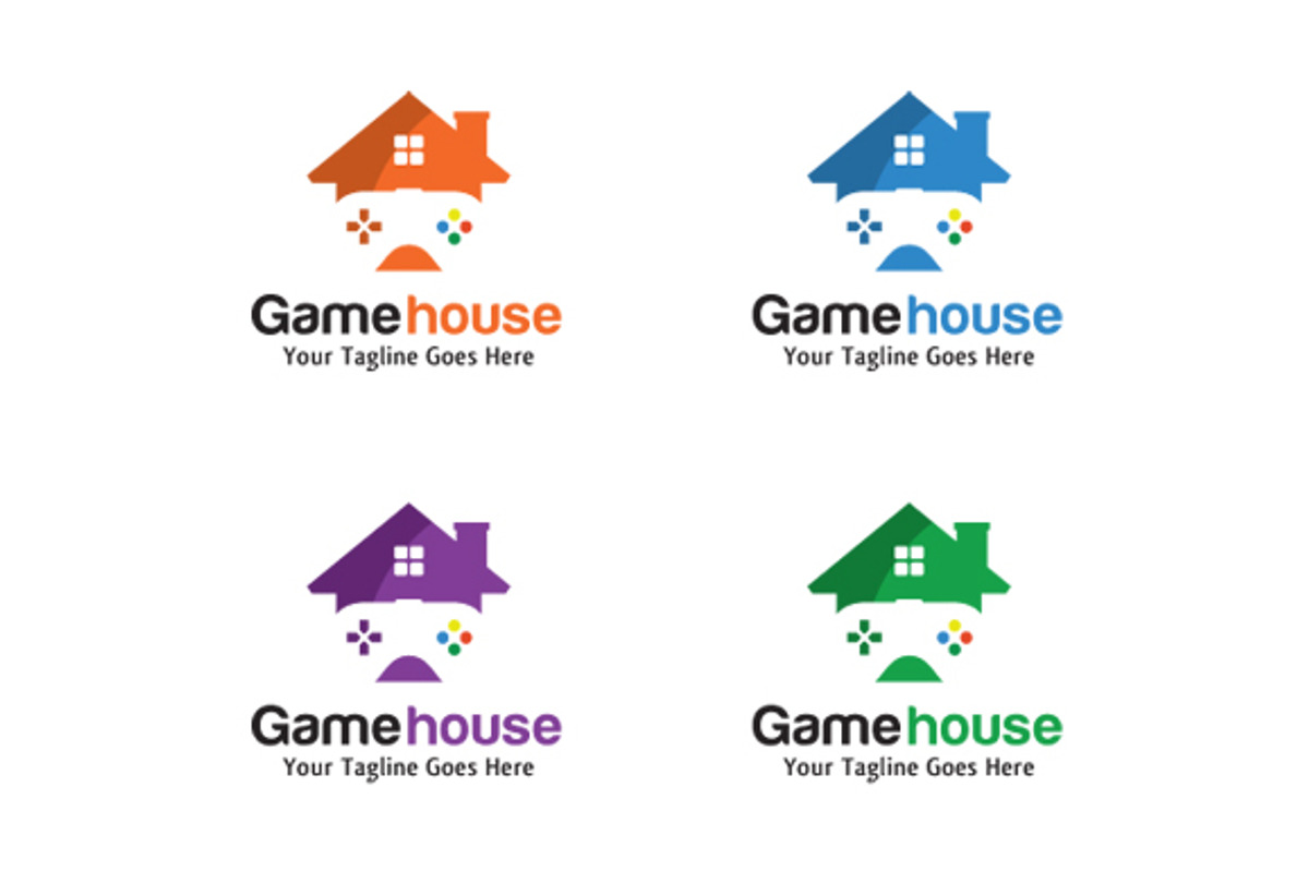 Game House Logo, a Branding & Logo Template by gunaonedesign