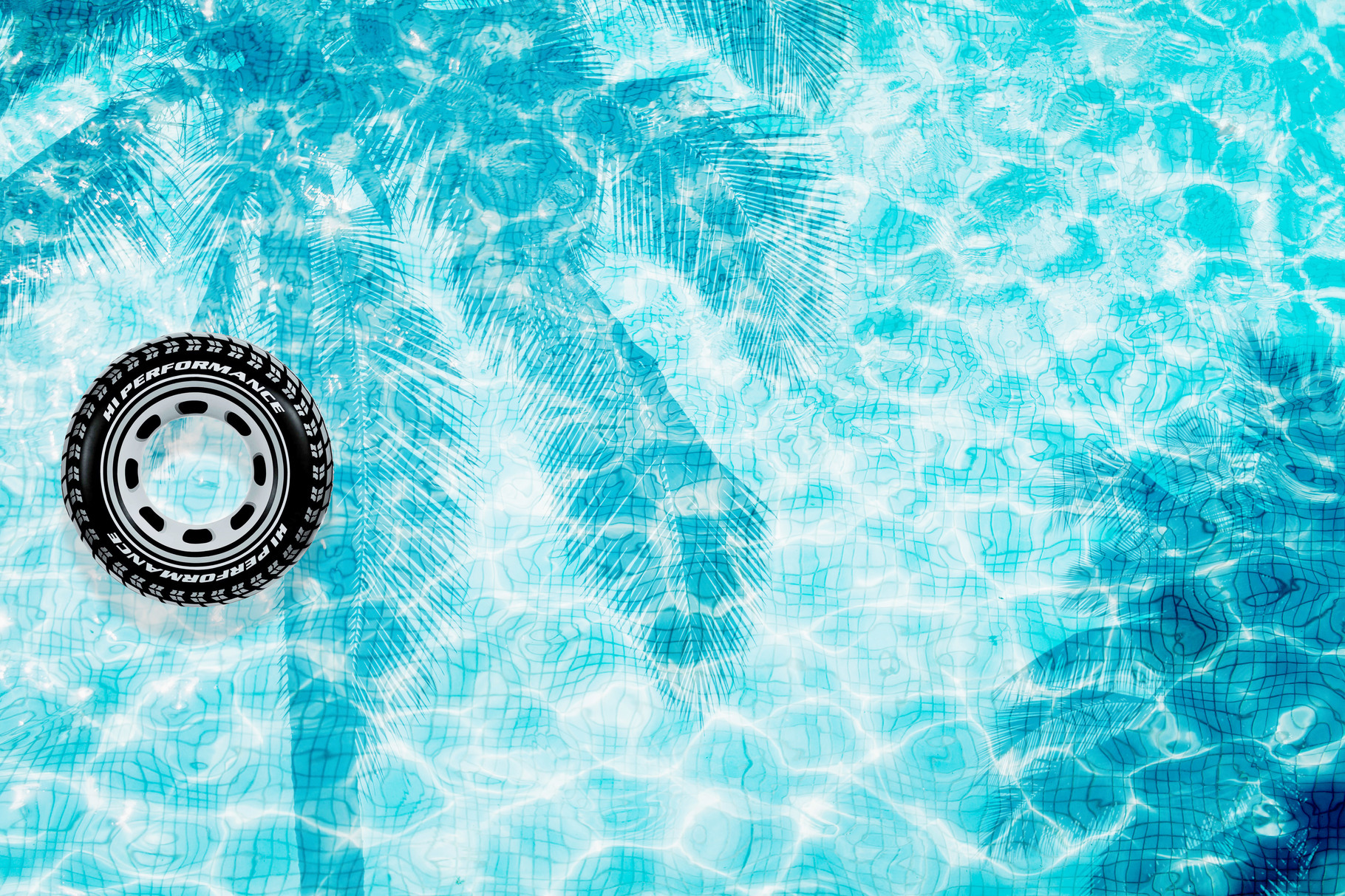 Pool float in the water featuring background, beach, and beautiful, a ...