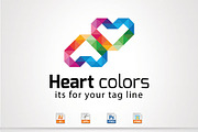 Heart colors, a Branding & Logo Template by stock6design