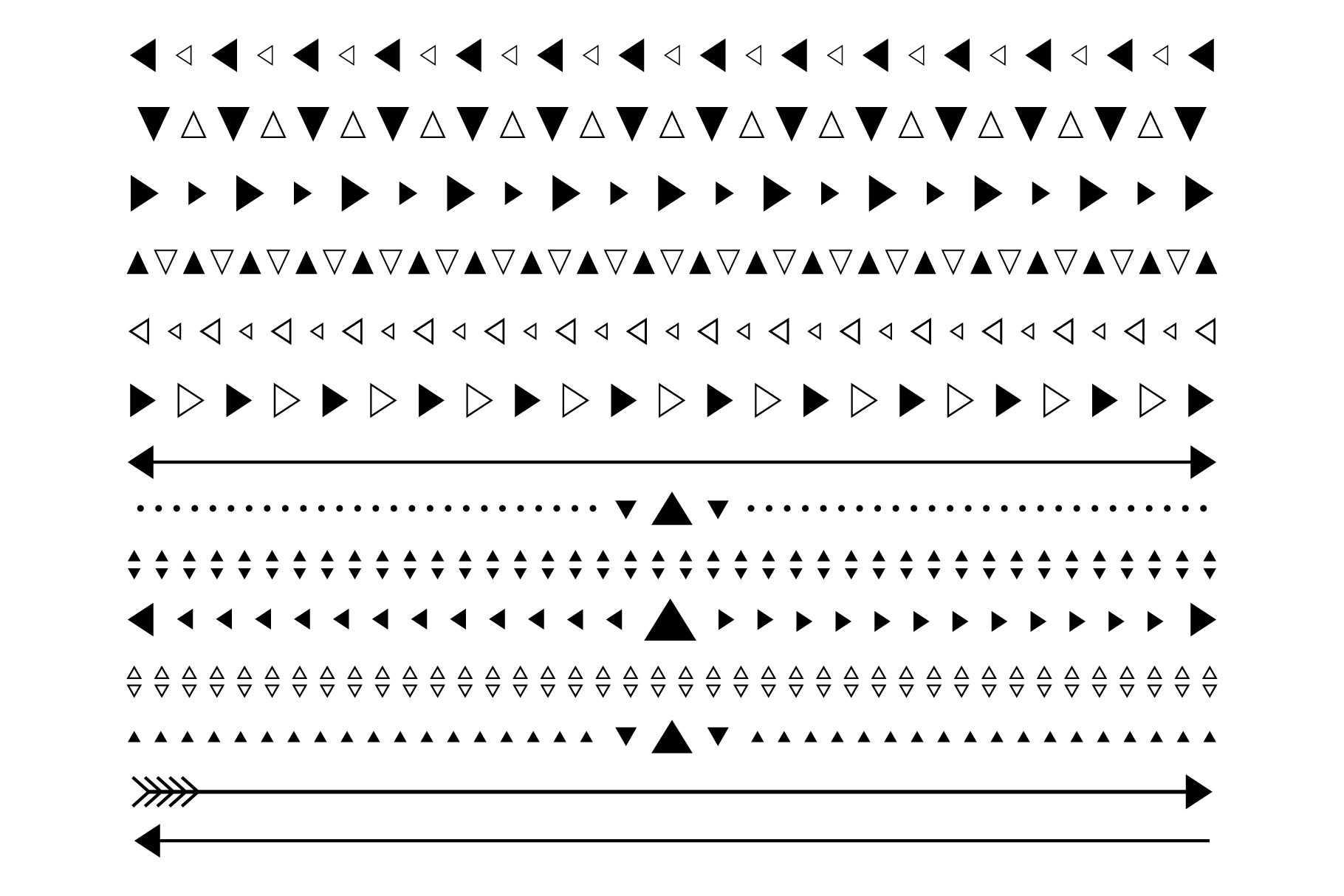 Arrow Divider Set Clip Art Set | Graphic Objects ~ Creative Market