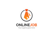 Online Job Logo, a Branding & Logo Template by XpertgraphicD