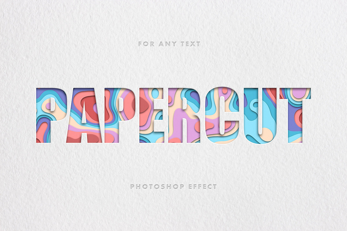 Papercut Text Effect, a Layer Style Add-On by Design Squad