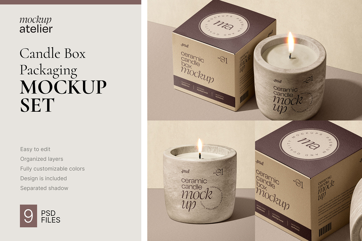 Candle Mockup Set
