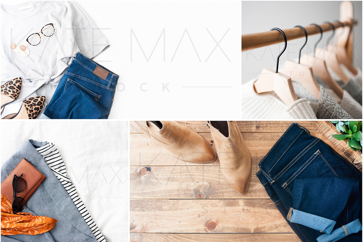 Fashion Flat Lays Photo Stock Bundle, a Books & Magazine Mockup by ...