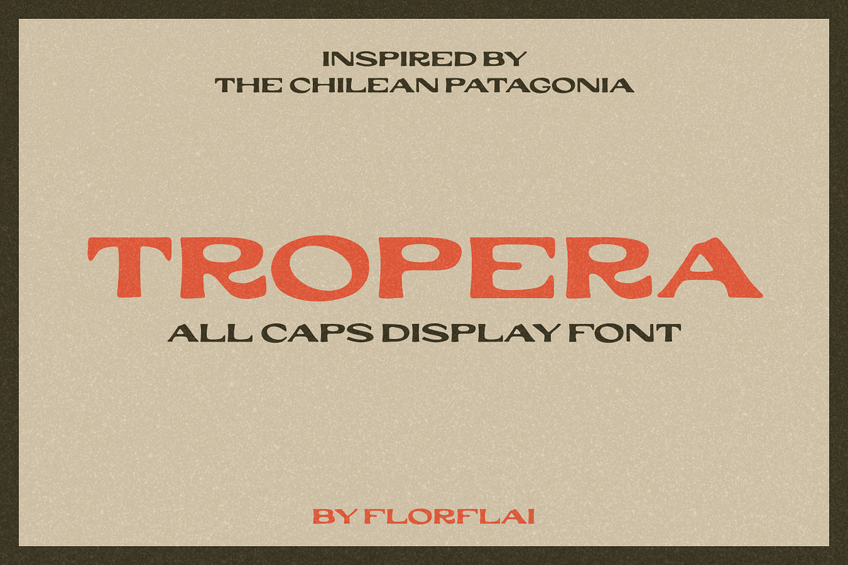 Tropera - Vintage handmade font