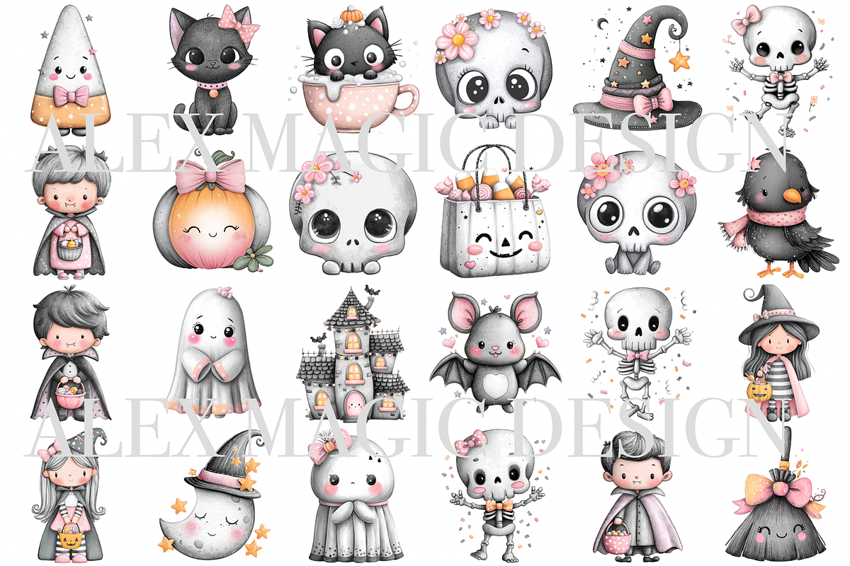 30 Cute Halloween Clipart