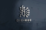 Digital Bug Logo, a Branding & Logo Template by Design_Planet