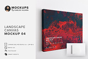Landscape Canvas Ratio 4x3 Mockup 04, a Print Template by Mockups by ...
