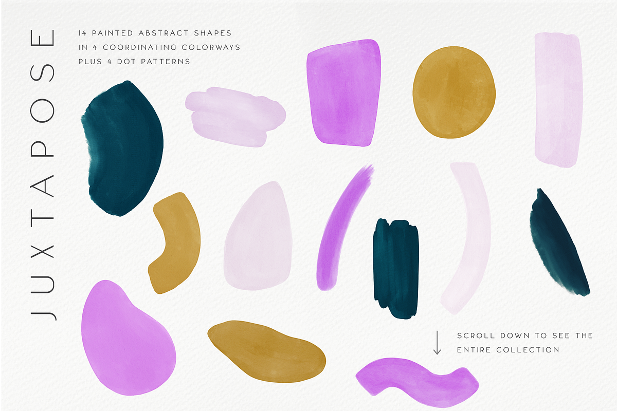 Juxtapose Abstract Shapes, a Background Graphic by Opal Creative