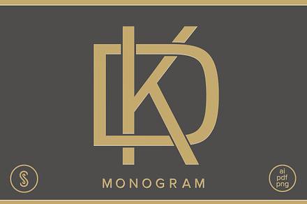 KK Monogram, an Illustration by Shuler Studio