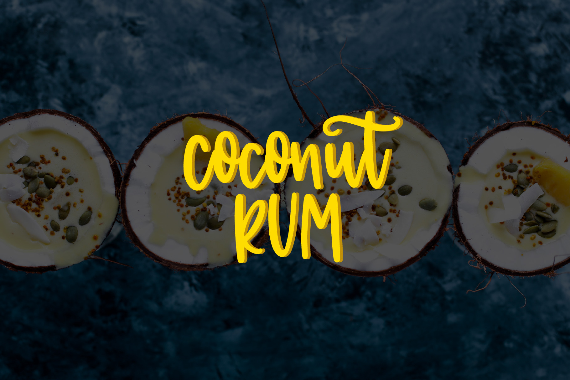 Coconut Rum, a Script Font by OnTheSpotStudio