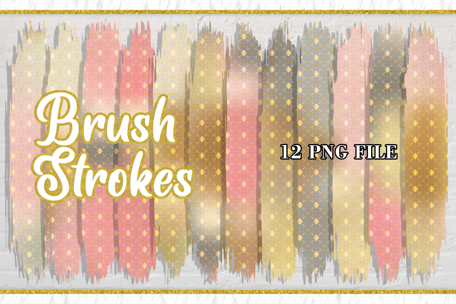 Brush Stroke, grid line pattern