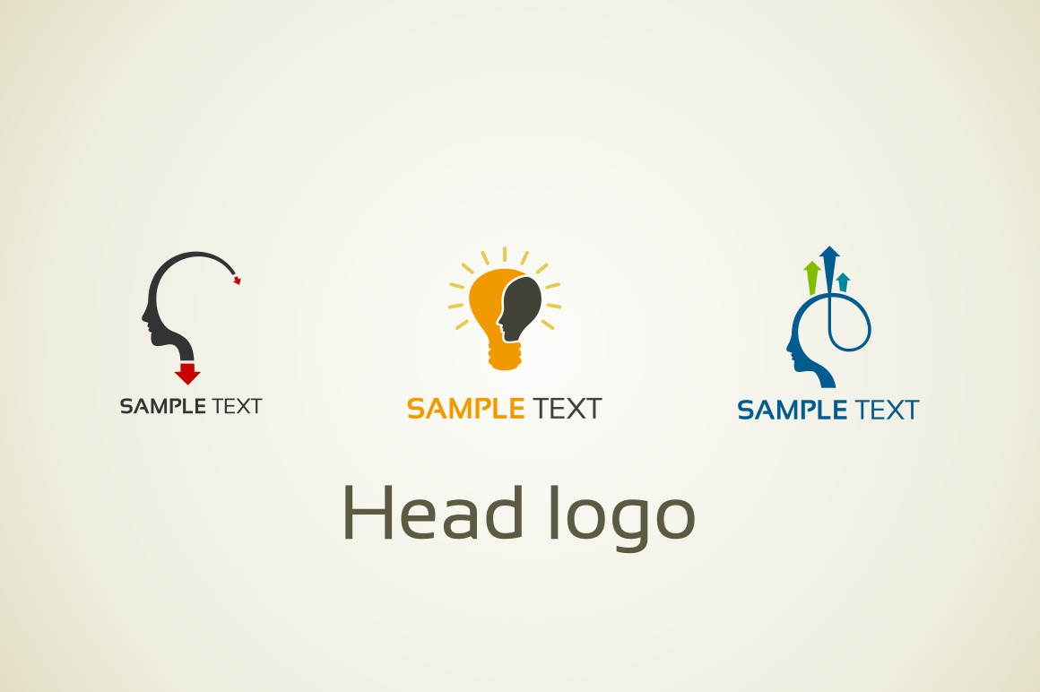 Head logo, a Branding & Logo Template by Vector | Creative Market