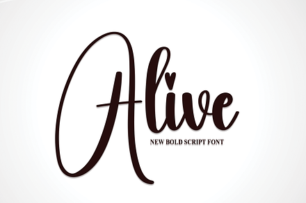 Alone | Script Font, a Script Font by Scratchones