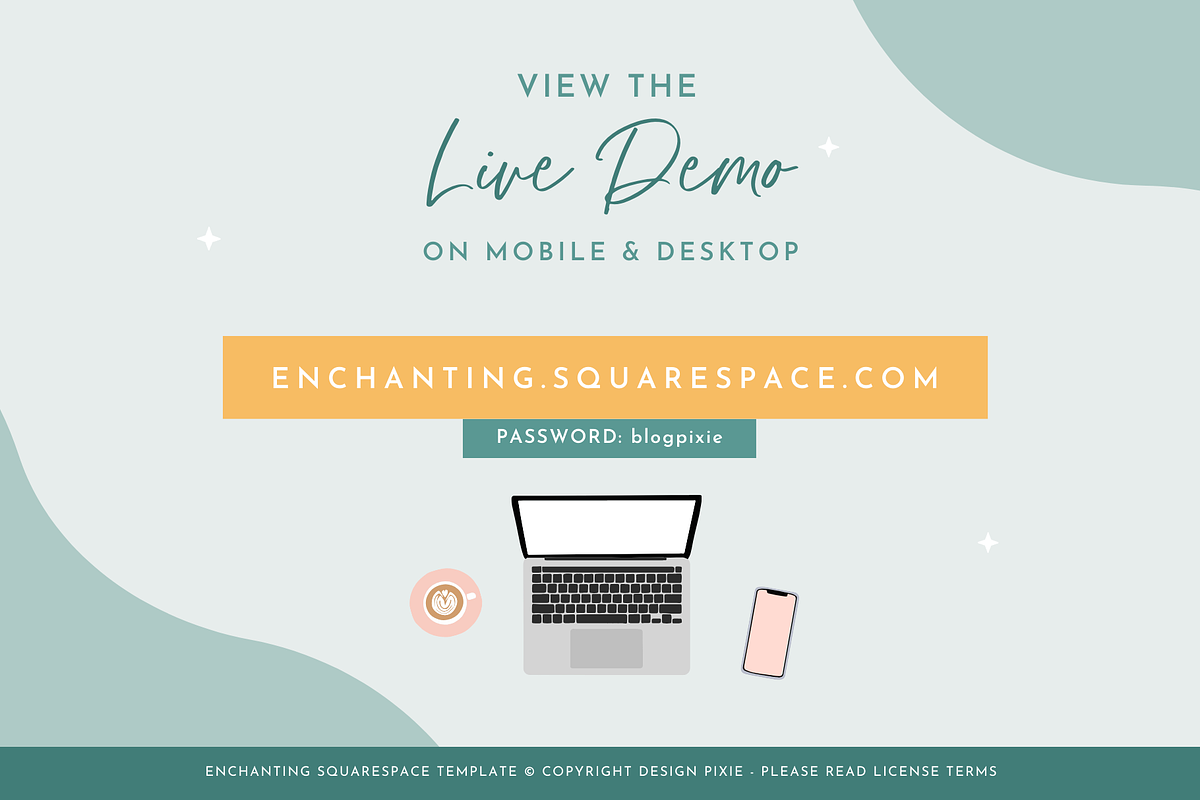 Enchanting Squarespace Website Template