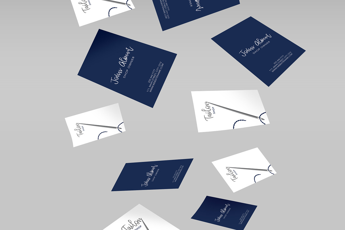Tailor shop creative business card, a Business Card Template by ...