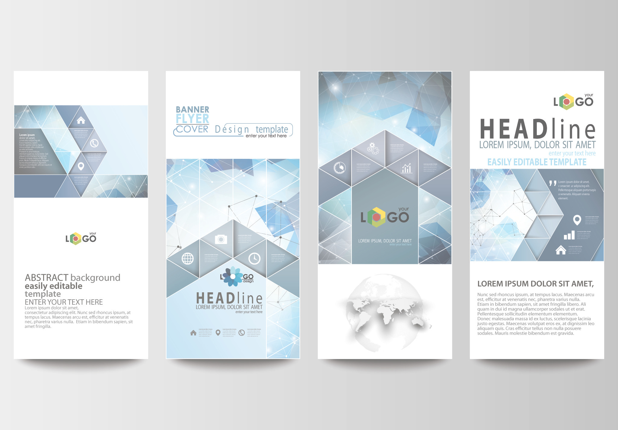 Vertical flyers v.5, a Flyer Template by VectorShop